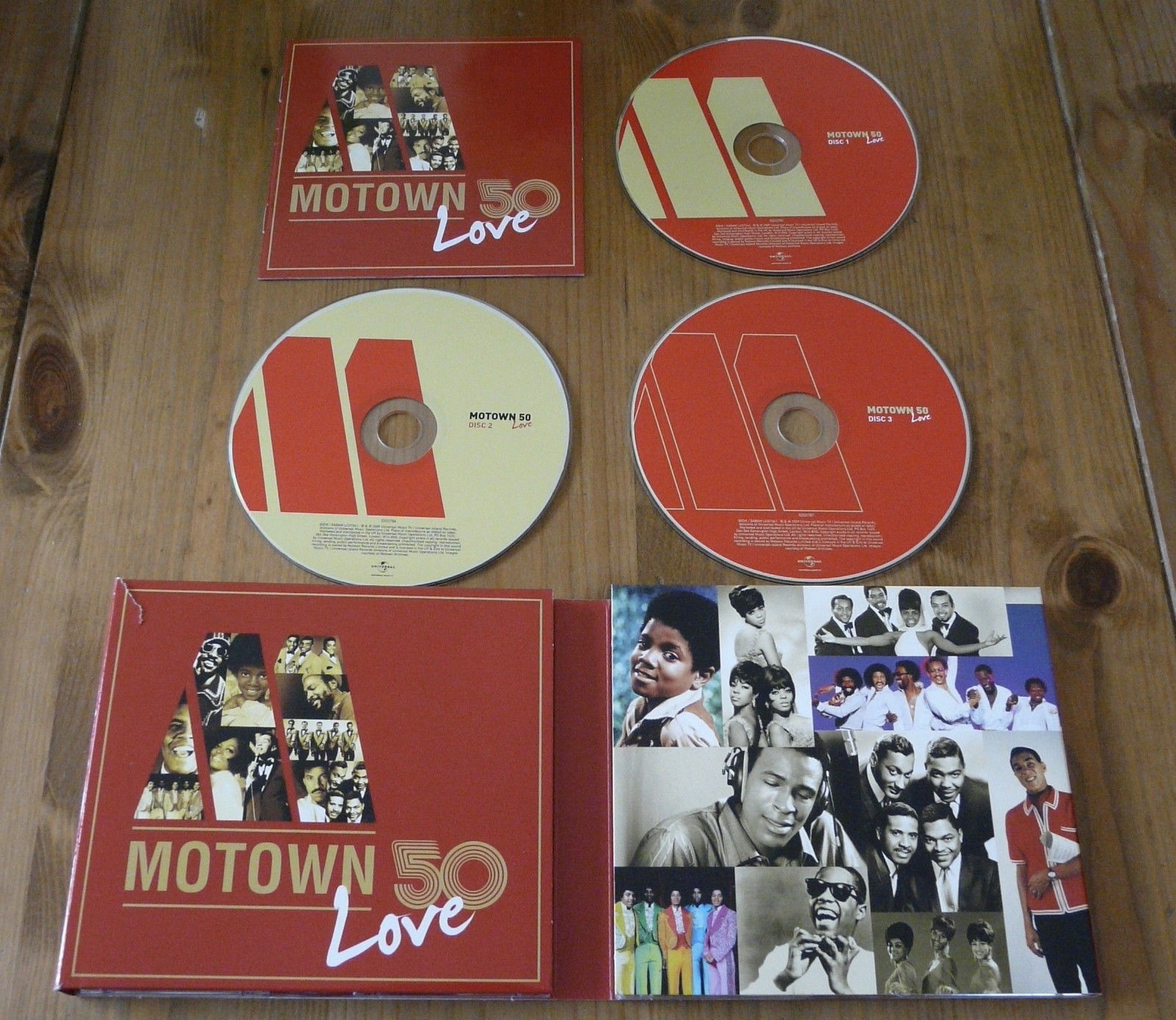 MOTOWN 50 LOVE - VARIOUS ARTISTS 3-Disc CD BoxSet *MINT* 600753237847 ...