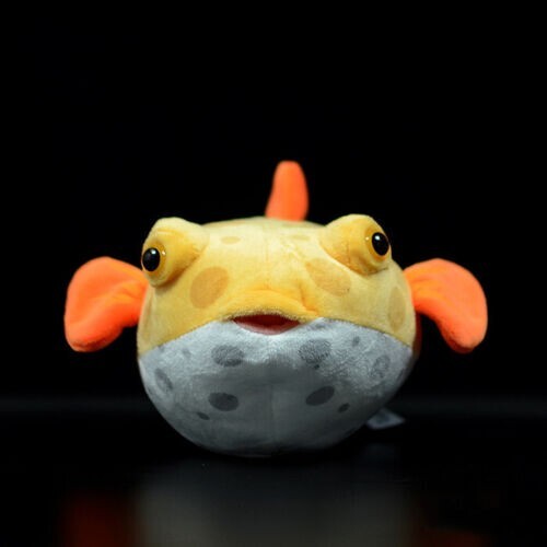 23cm Pufferfish Plush Doll Stuffed Sea Animal Fish Toy Soft Kids Xmas Gift | eBay