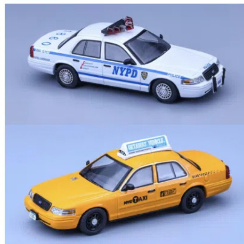 1:64 Rollin Ford CV Victoria Crown Police Car NYPD/NYC Taxi Diecast ...