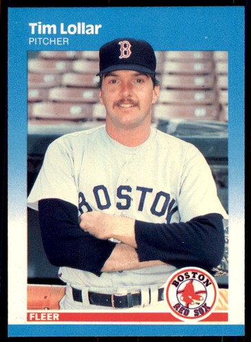 1987 Fleer Glossy Tim Lollar . Boston Red Sox #38 | eBay