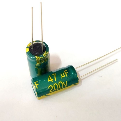 2pcs 47uF 200V 47MFD 200Volts 10*20mm Radial Aluminum Electrolytic ...
