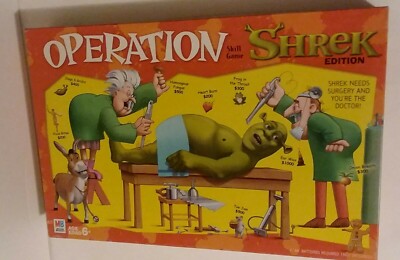 Operation Skill Game SHREK Edition 2004 Hasbro Complete /Tested Age 6 ...