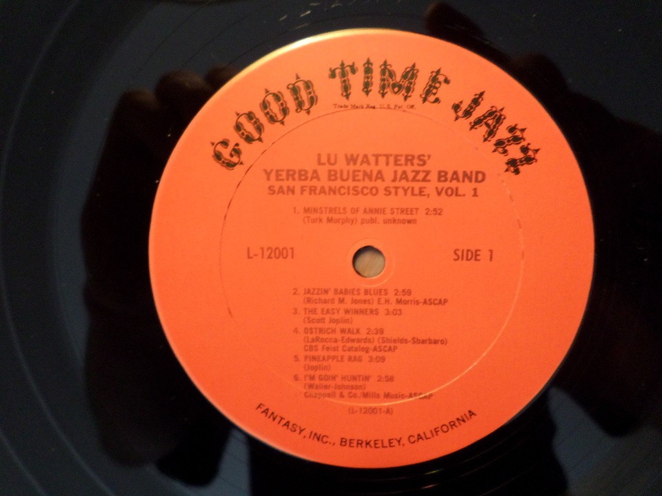 GOOD TIME JAZZ LP REISSUE/LU WATTERS/YERBA BUENA JAZZ BAND/ SAN ...