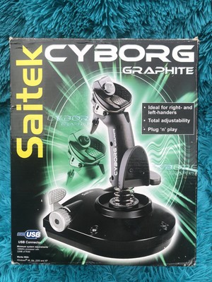 Saitek cyborg 3d gold flight stick pc usb joystick controller - resattack
