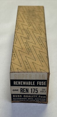 BUSSMANN,REN175,RENEWABLE FUSE 175A 250V NEW | eBay