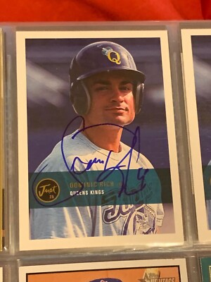 DOMINIC RICH AUTOGRAPHED SIGNED 2000 JUST MINORS CARD BLUE JAYS COA | eBay