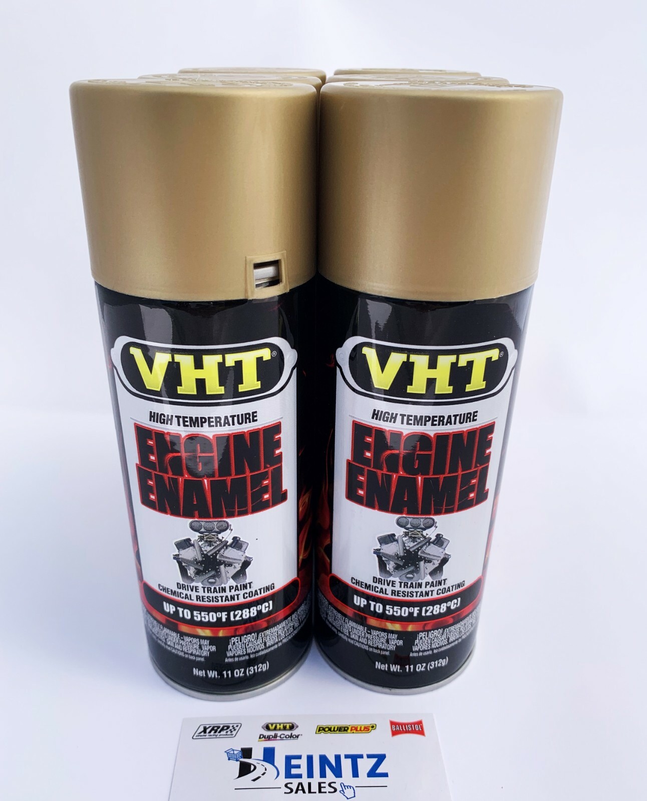 VHT SP132 Engine Enamel High Heat Coating, Drive Train Paint, Gold (6 ...