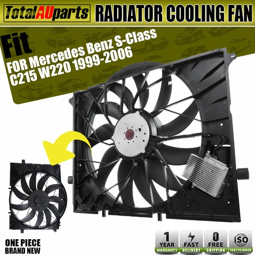 Radiator Cooling Fan Assembly 850W for Mercedes Benz S-Class C215 W220 ...