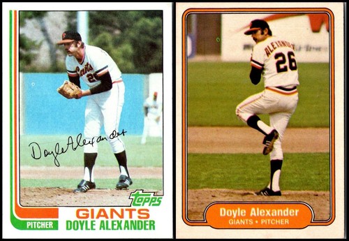 1982 Doyle Alexander (2) Card Lot - GOING, GOING… ALMOST GONE! DON’T ...