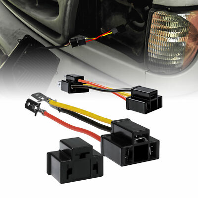 2pc H4/9003/HB2 Headlight Socket Converter H4652 H4656 H4666 H6545 ...