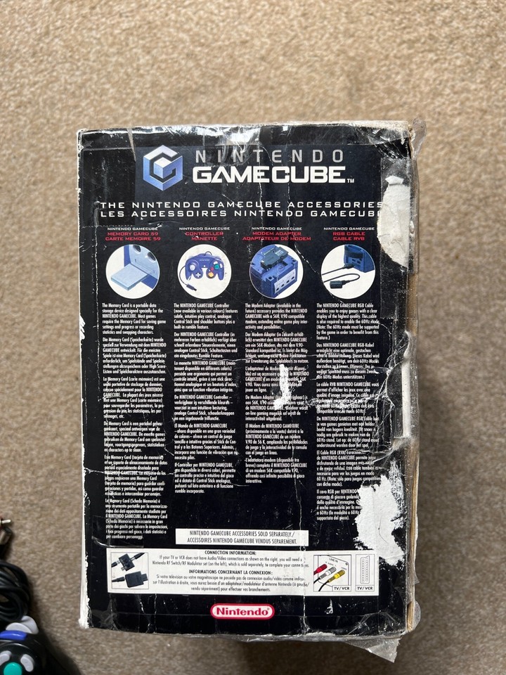 Nintendo Gamecube Black Console Bundle Boxed PAL ALL OFFICIAL ITEMS UK ...