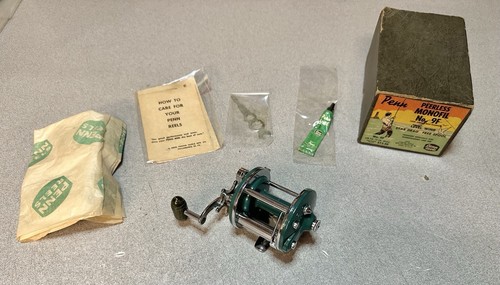 Penn Baitcasting Reel Peerless 9 Teal Green w/ Box & Hardware | eBay