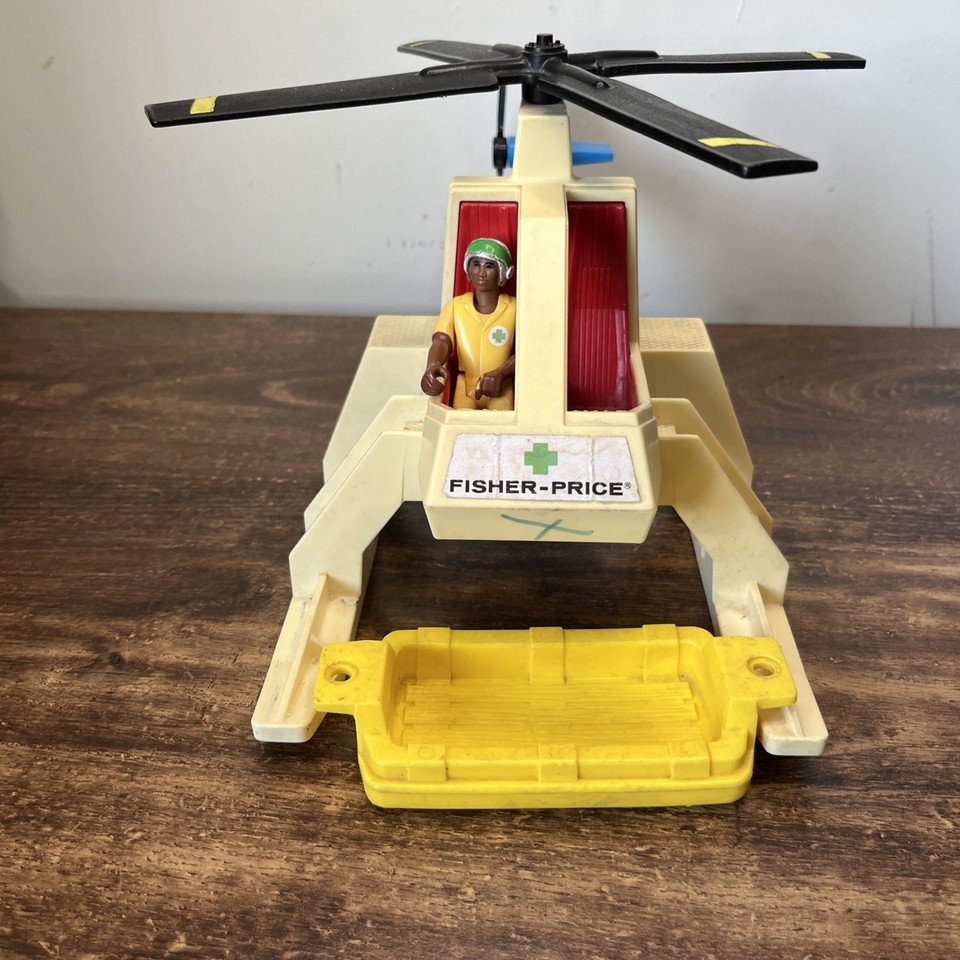 Vintage 1974 Fisher Price Adventure People AIR-SEA RESCUE COPTER 305 ...