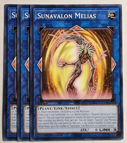 Yugioh x3 Sunavalon Melias MP22-EN115 Common 1st Edition *In Hand* | eBay