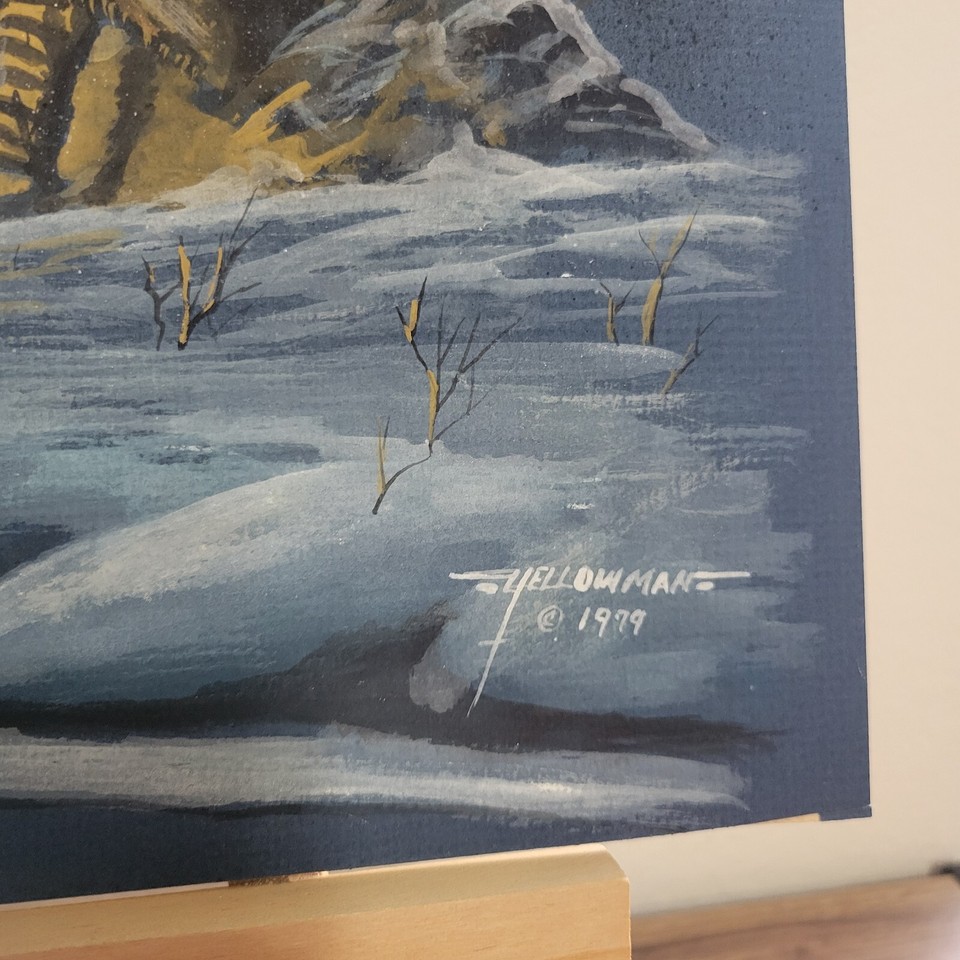 Bemic Nelson Yellowman Navajo Gauche Painting Native American Art ...