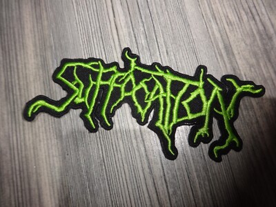 Suffocation Shape Patch Gestickt Death Metal Logo Green | eBay
