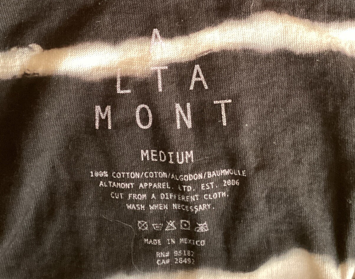 Altamont Classy Tank Tunic Top Black And White Long M | eBay