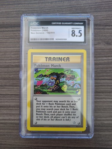 Neo Genesis Pokémon March Trainer 102/111 CGC 8.5 | eBay