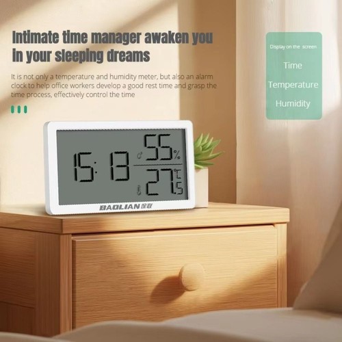 Portable Indoor Thermometer Smart LCD Display Thermometer Home Use ...