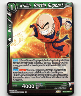 DBS CCG - Krillin, Battle Support - Wild Resurgence | eBay