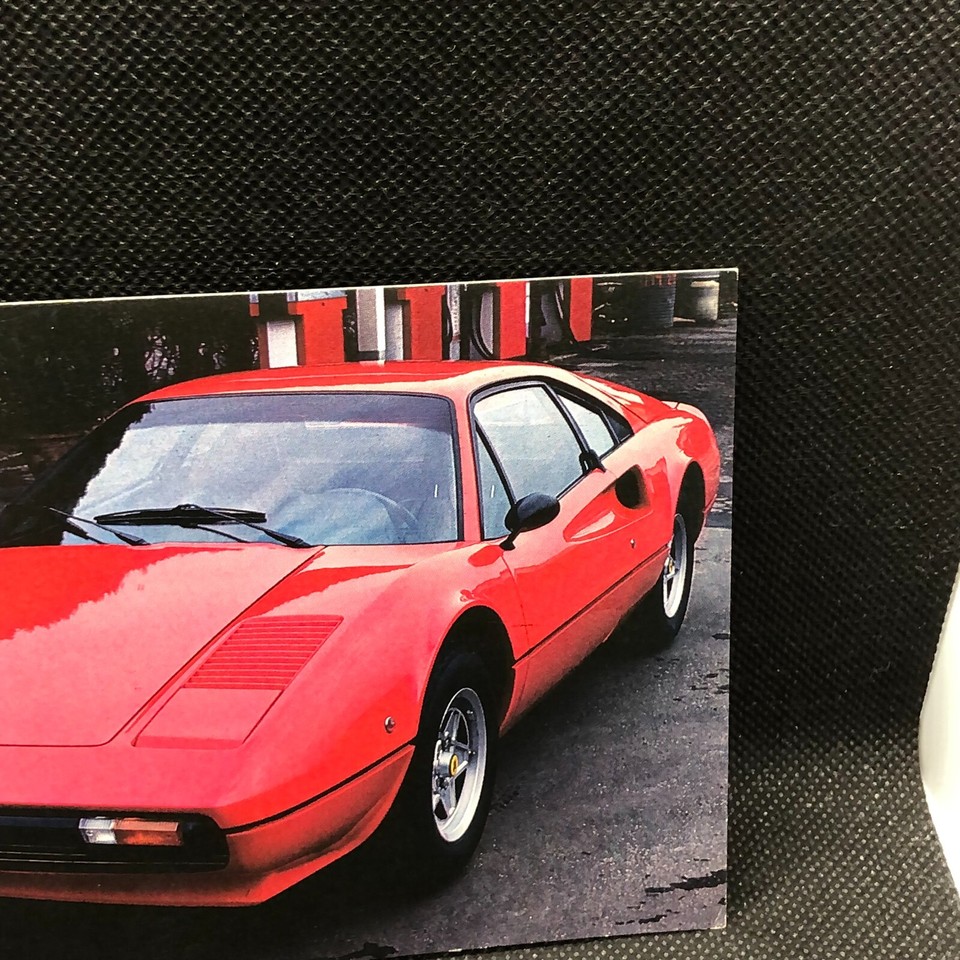 Ferrari 308 GTB Big Card Japanese No.24 Very Rare Vintage Japan JP F/S ...