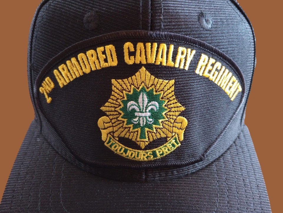 U.S ARMY 2ND ARMORED CAVALRY REGIMENT HAT MILITARY OFFICIAL BALL CAP U ...