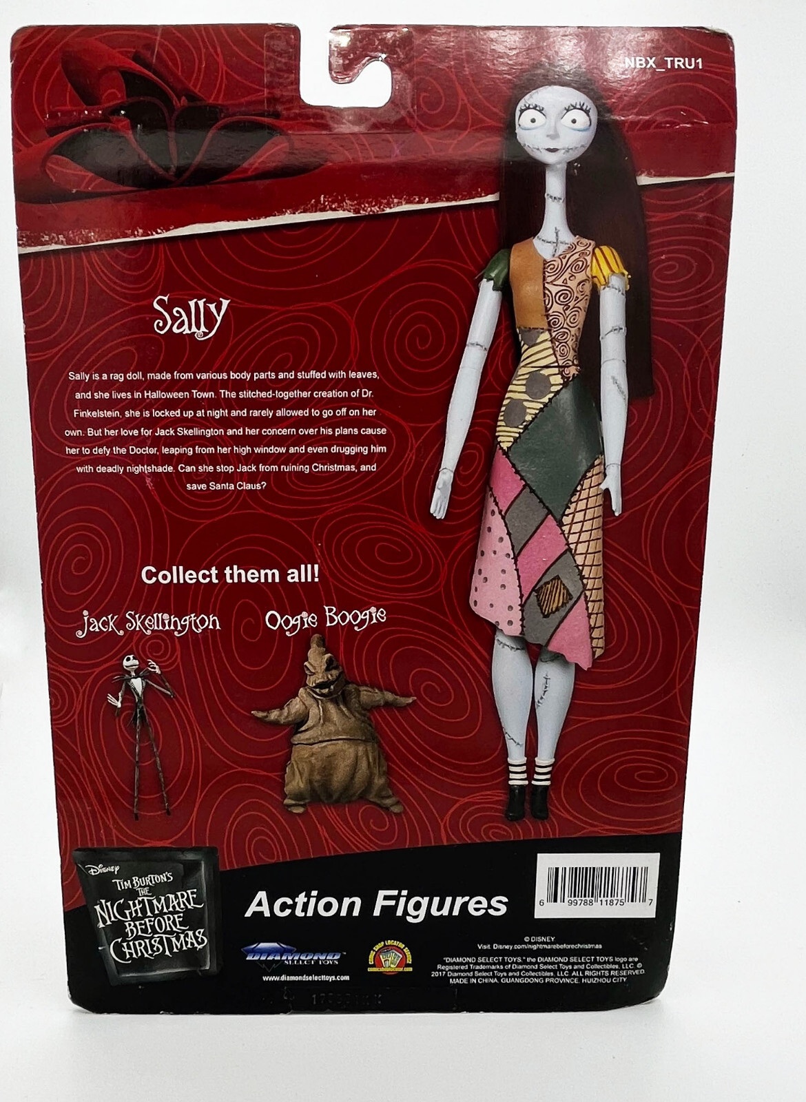 Sally Action Figure Nightmare Before Christmas Xmas DST Diamond Select ...