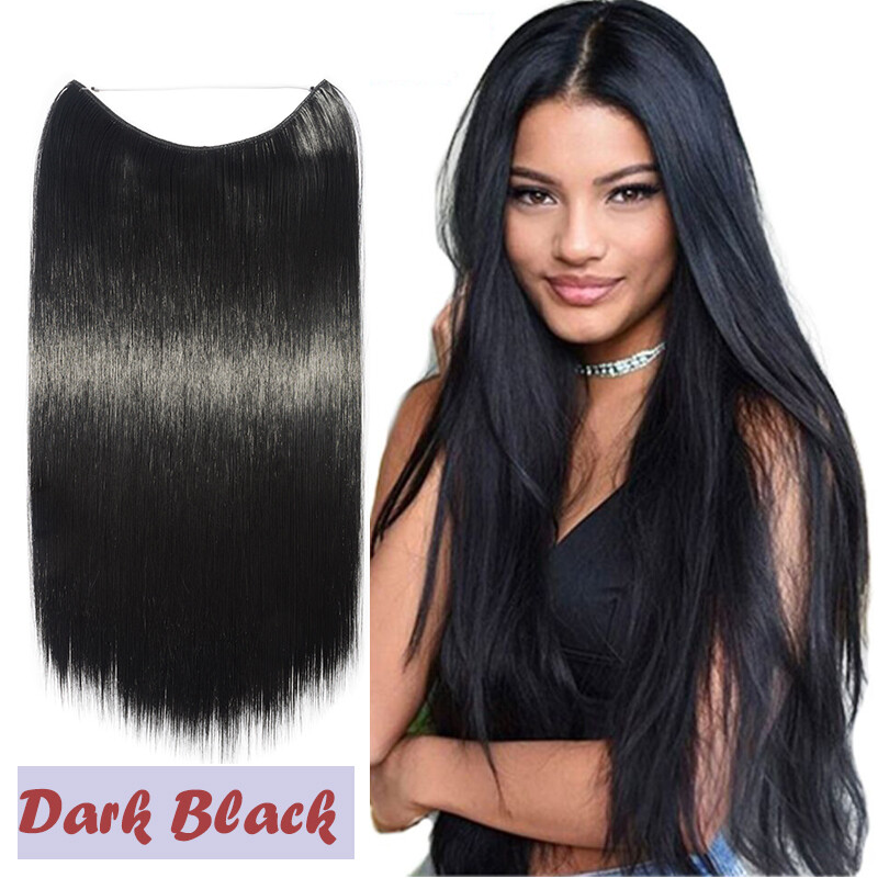 100% Natural As Human Thick Invisible Wire Softs Secret Wire In Hair ...