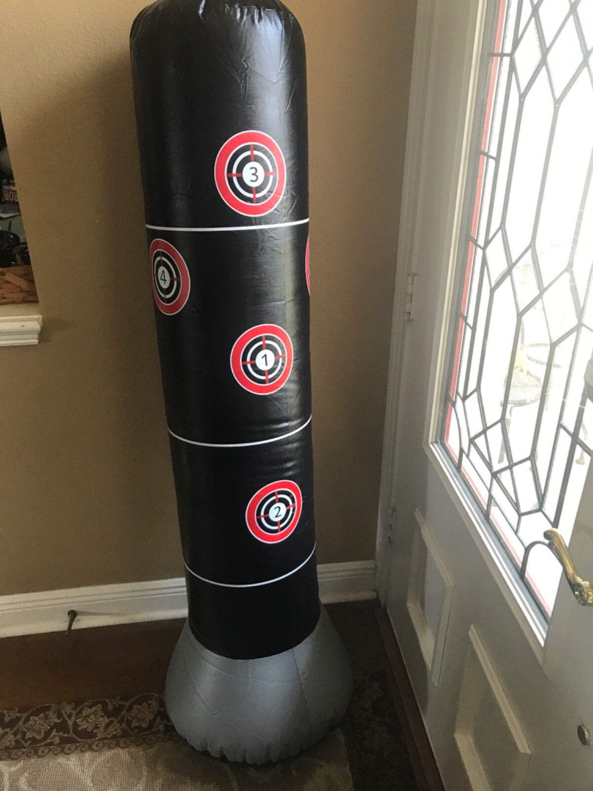New Punching Bag Fill bottom w water Optimal Size 5 Ft Kick Boxing MMA ...