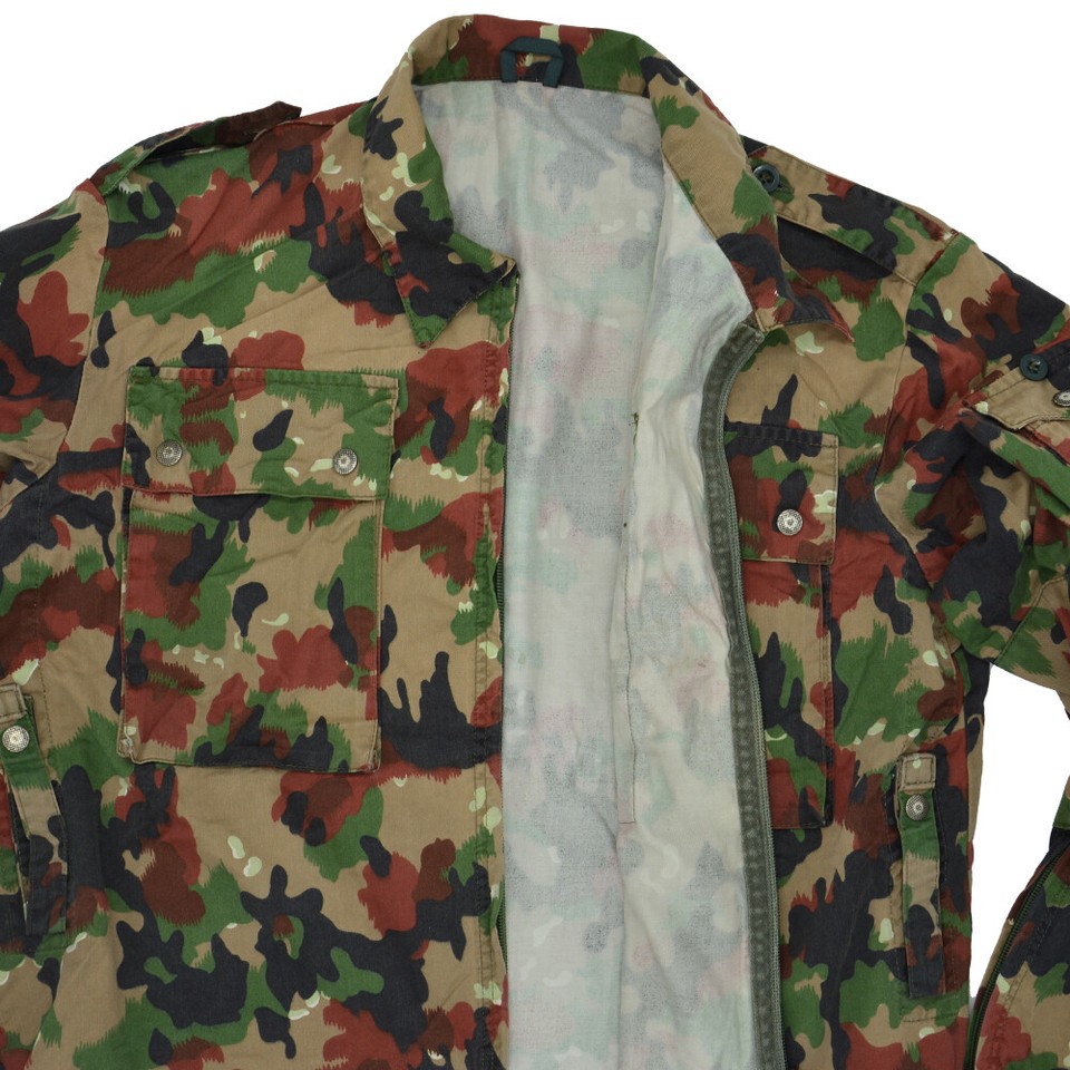 Jacket M83 TASS 57 Original Swiss Army Field Alpentarn Camo Shirt ...