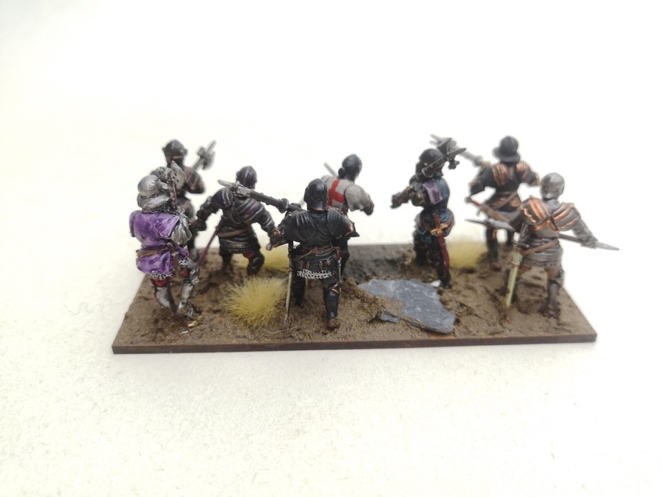 28mm Painted Medieval Perry ? Miniatures Infantry Foot Knights Wotr ...