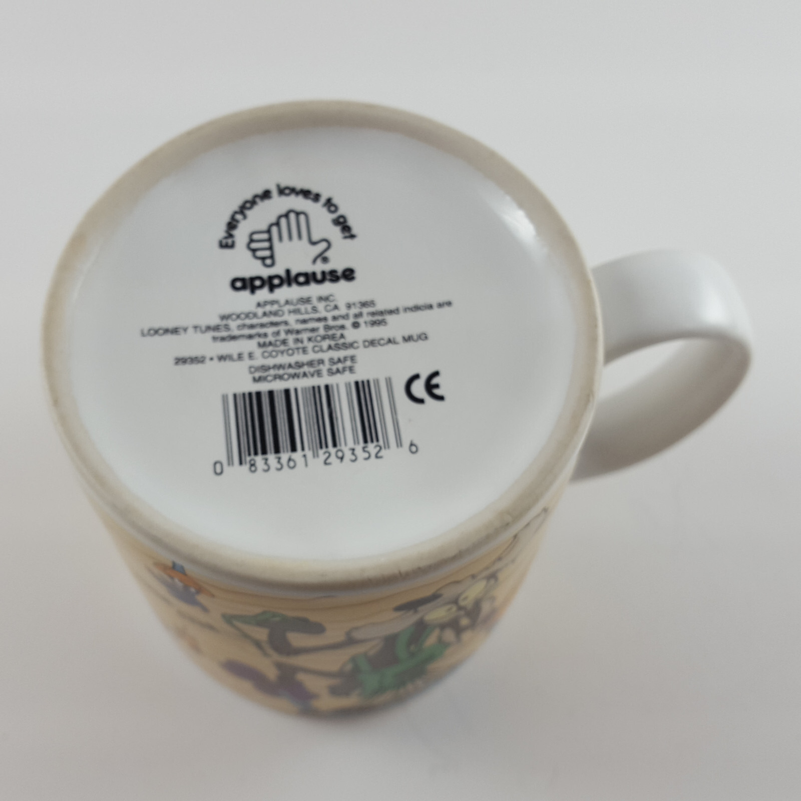 Vintage 1995 Wile E. Coyote Classic Genius Mug Warner Bros Looney Tunes ...