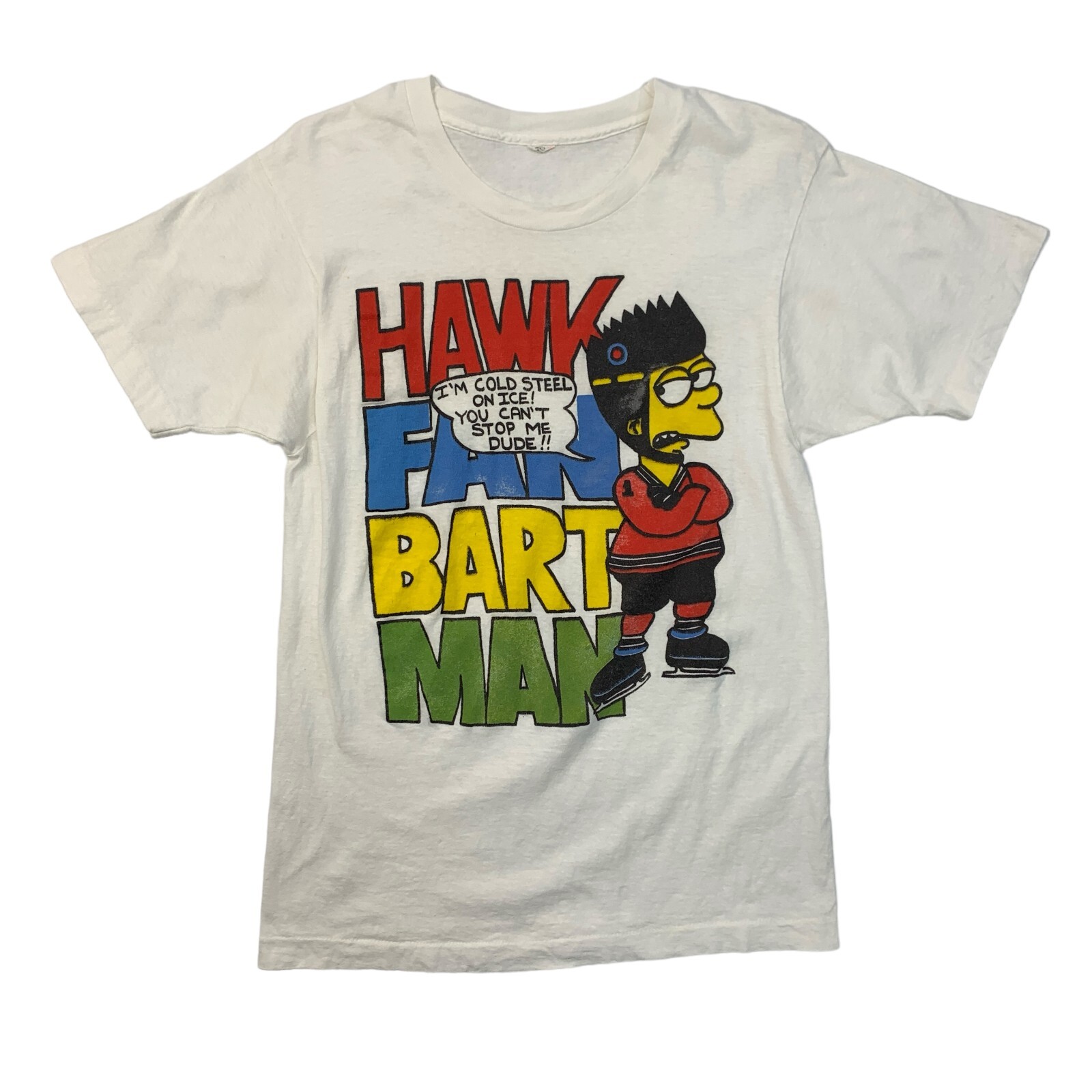 Vintage Bart Simpson Hawk Fan Bart Man Chicago Bleach… - Gem