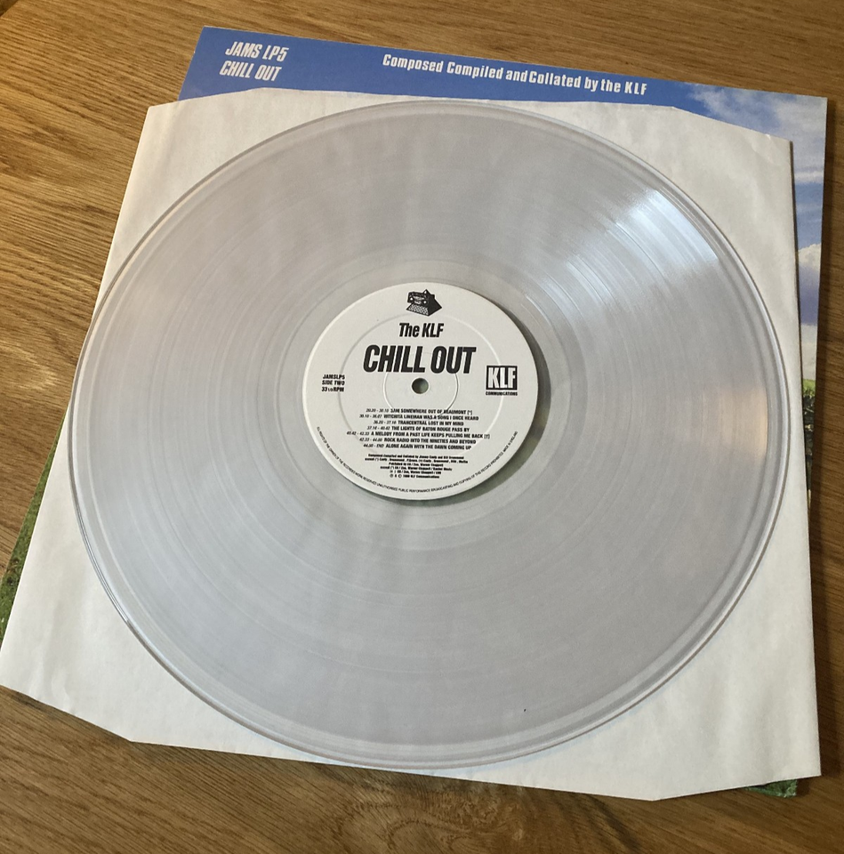 KLF - Chill Out - Clear vinyl reissue with 'file under ambient' vinyl ...