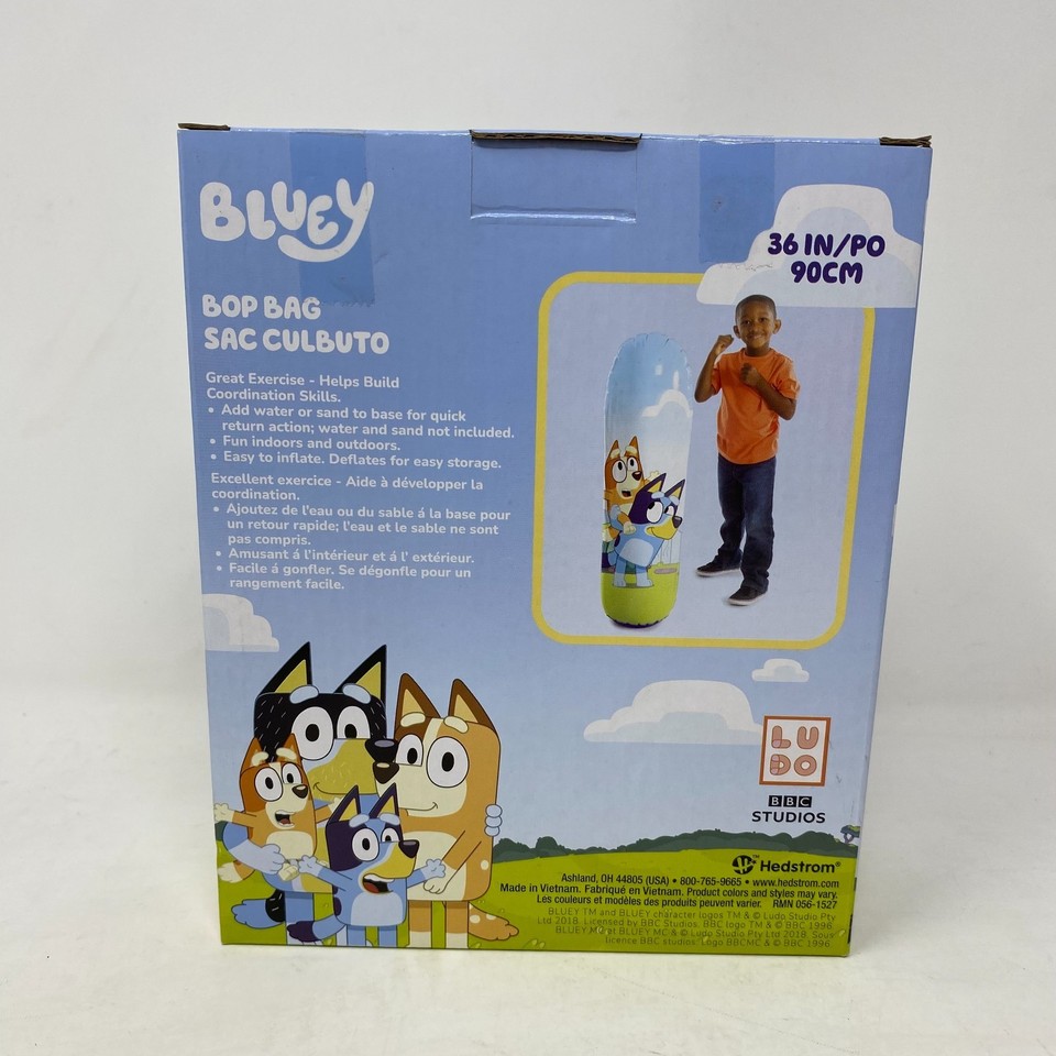 Bluey 36-in Inflatable Bop Bag Toy Kids Punching Bag Hedstrom | eBay