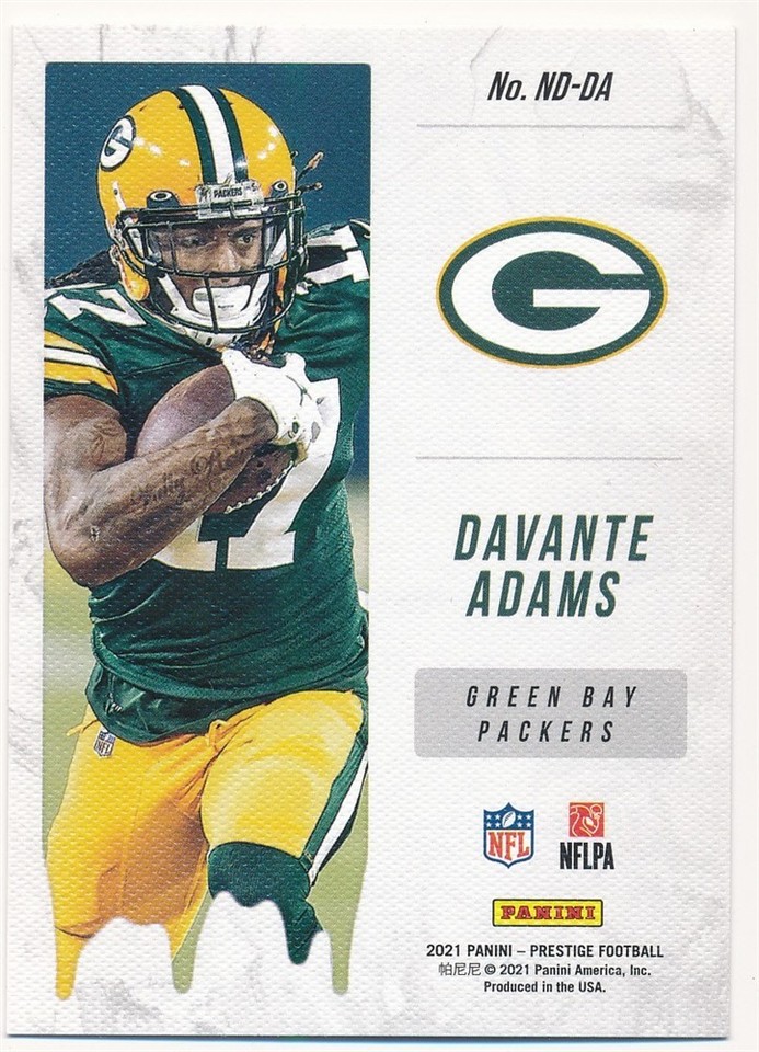 DAVANTE ADAMS 2021 PANINI PRESTIGE DRIP #ND-DA GEEN BAY PACKERS CASE ...