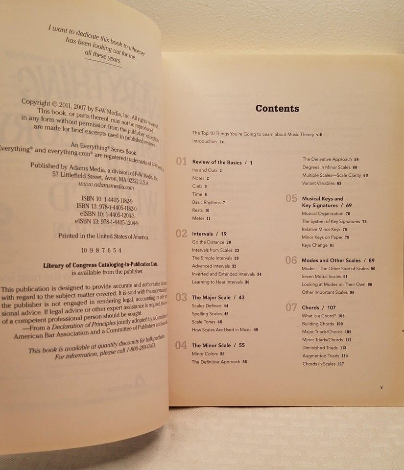 The Everything Music Theory Book 2nd Edition By Marc Schonbrum With CD ...