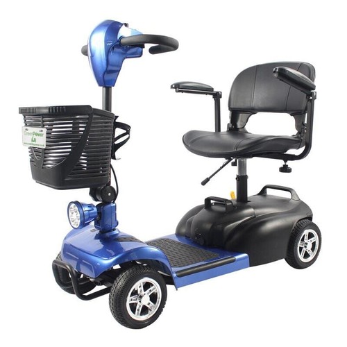 BLUE Lightweight Electric Boot Mobility Scooter Easy Folding USB Port ...