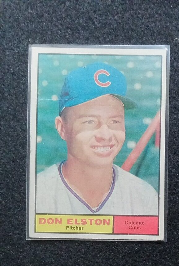 1961 Topps Baseball Card #169 DON ELSTON Cubs Item 3 VG+ | eBay