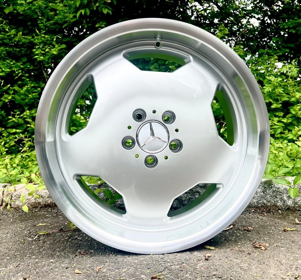 MERCEDES DEEP DISH MONOBLOCK HAMMER 18 INCH RIMS WHEELS SET4 NEW 18/8 ...