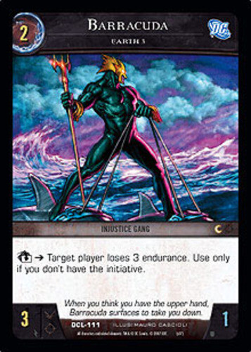 VS System: Barracuda, Earth 3 [Played] DC Comics Legends TCG CCG ...