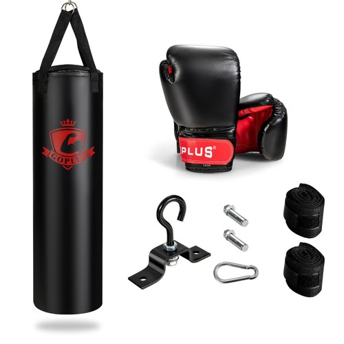 Sac de Frappe Lourd 100x30cm 28,5 kg Sac de Boxe Suspendus pour Adulte ...