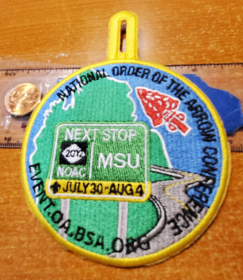 OA 2012 NOAC, Event.OA.BSA.ORG "Next stop MSU" Patch [k2] | eBay
