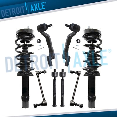 AWD Front Struts Sway Bars Tie Rods for 2012 - 2014 Chrysler 300 Dodge ...