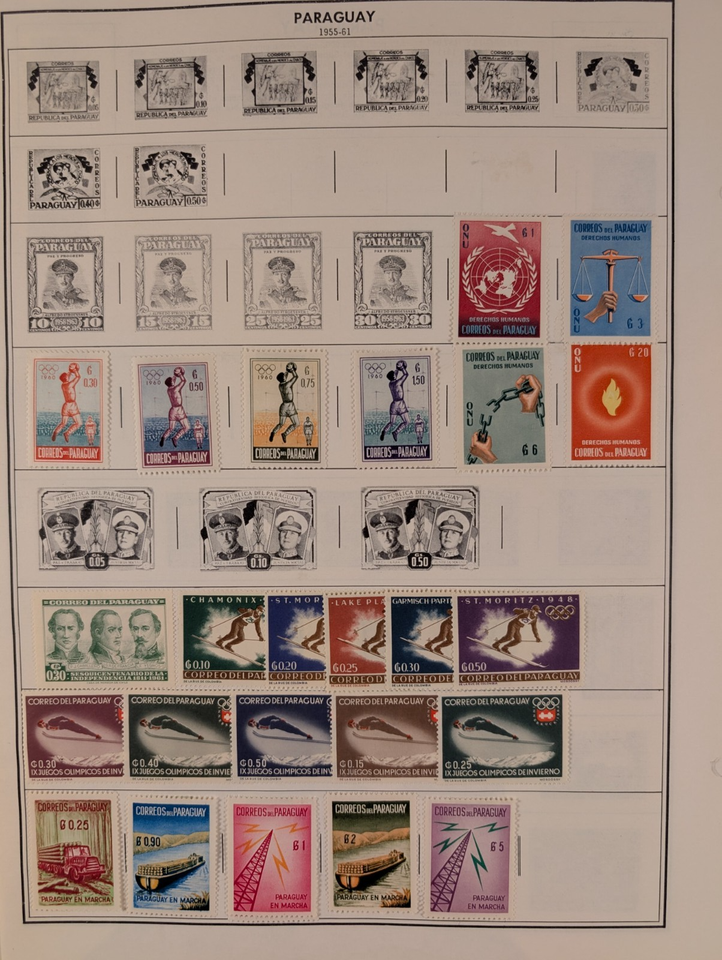 Paraguay - Nice lot of 45 MH stamps, VG/F/VF. See description. | eBay