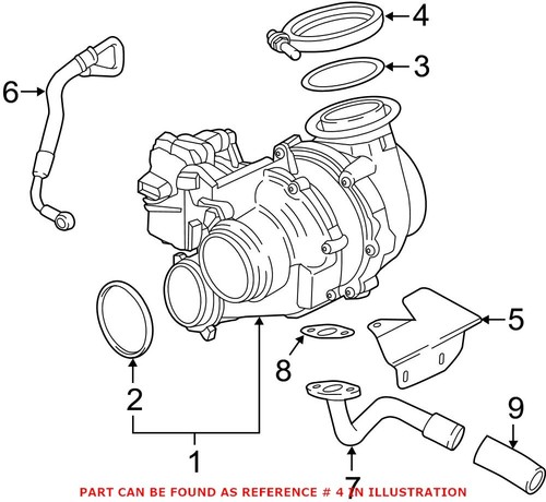 Genuine OEM Turbocharger Retaining Ring for BMW 11658518404 for sale ...