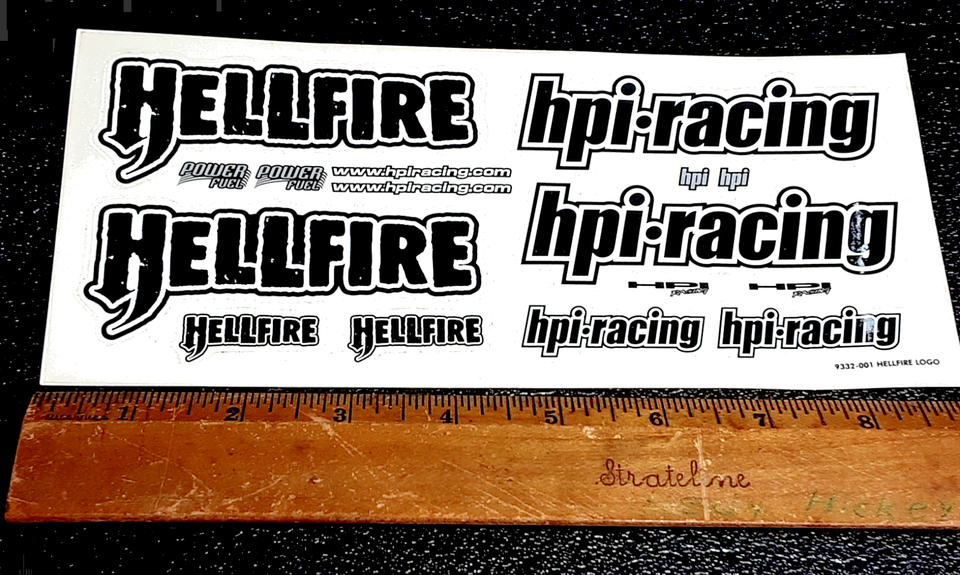 Vintage Sticker R C Stickers You Choose HPI Baja Hellfire MT Traxxas ...