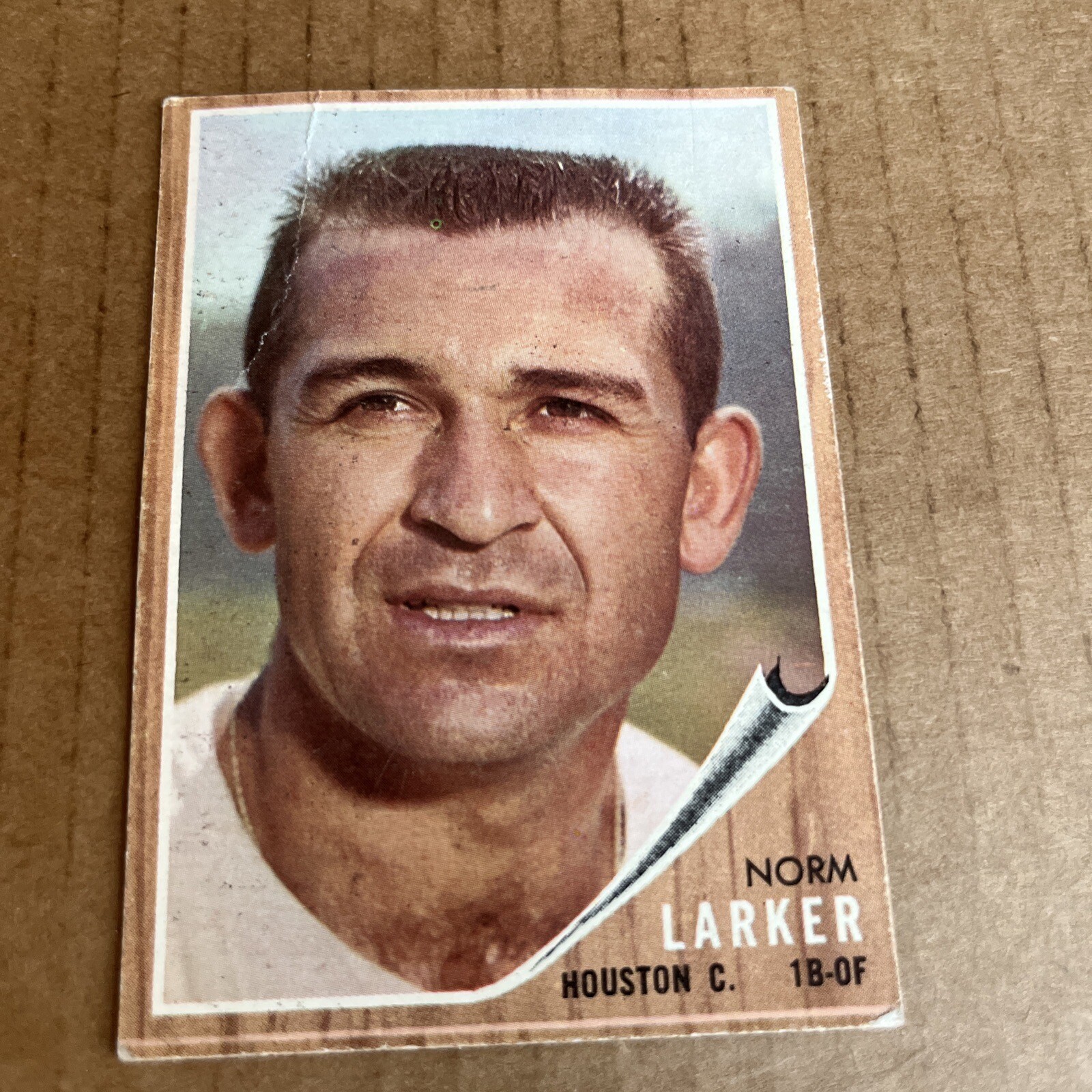 1962 Topps Norm Larker #23 Houston Colts Vintage Baseball Card (poor ...