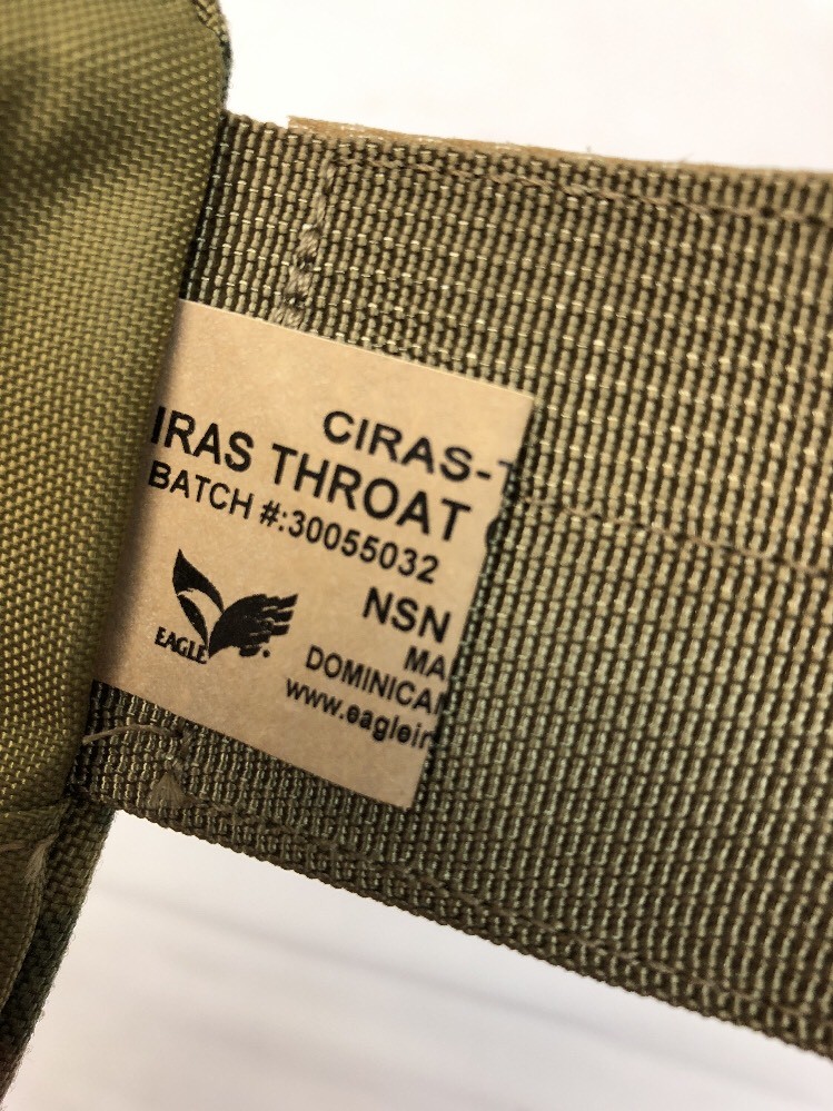 Eagle Industries Multicam CIRAS Armor Carrier Throat Guard Protector ...