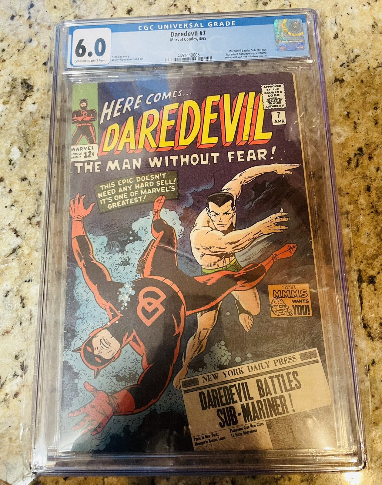 Daredevil #7_CGC 6.0 Grade_1964_Wally Woodcover_1st Red Costume | eBay